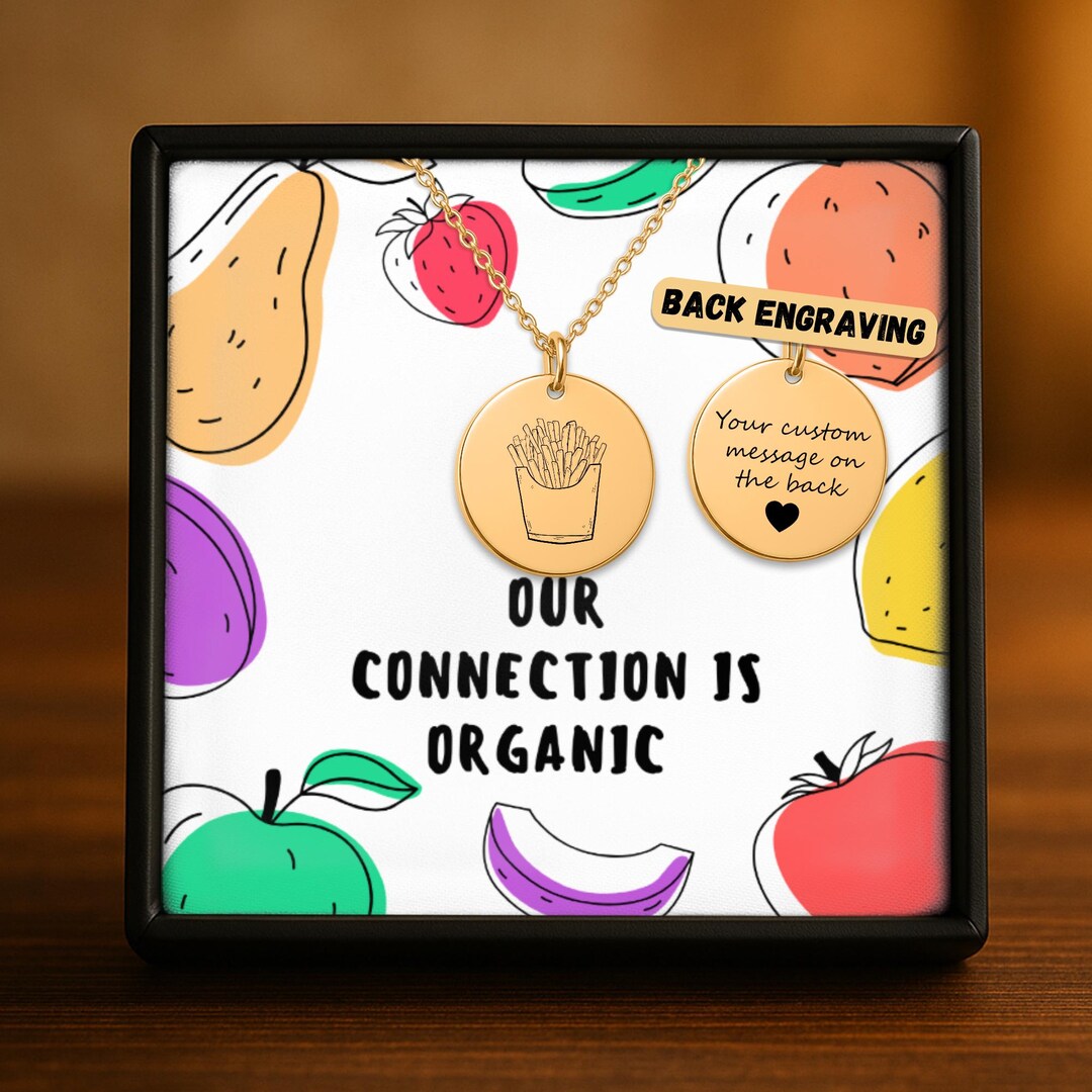 Personalized Fast Food French Fries Coin Necklace - Etsy