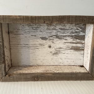White Barnwood Display Box - Etsy