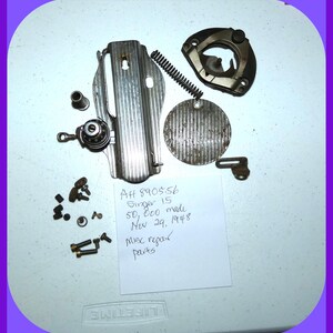 Singer Model 15 Sewing Machine Parts, Face Plate & Tension Assembly ...