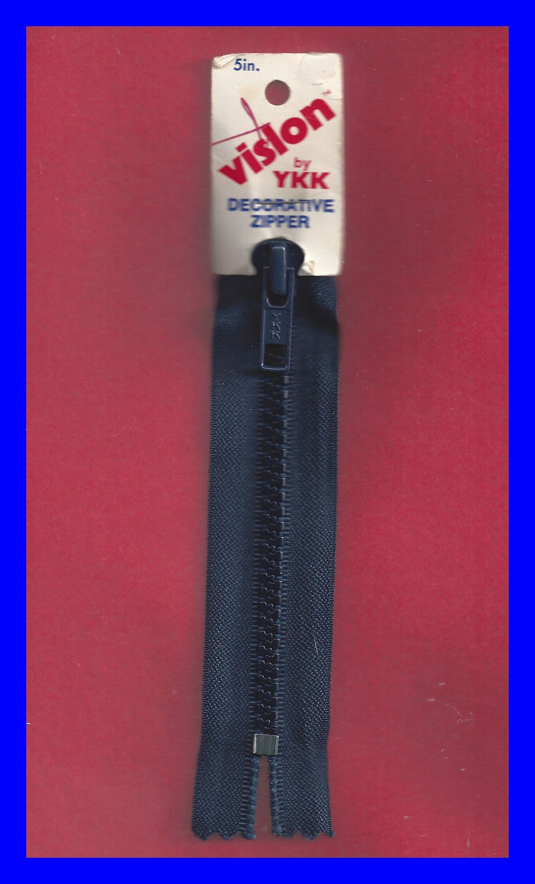 Vintage Jeans Pants NOS Heavy Sturdy Nylon ZIPPER Non Separating YKK ...