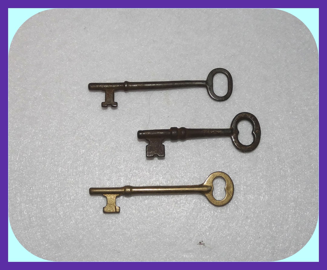 SKELETON Keys, Set of 3, All Iron & Different, Authentic, Original, 3. ...