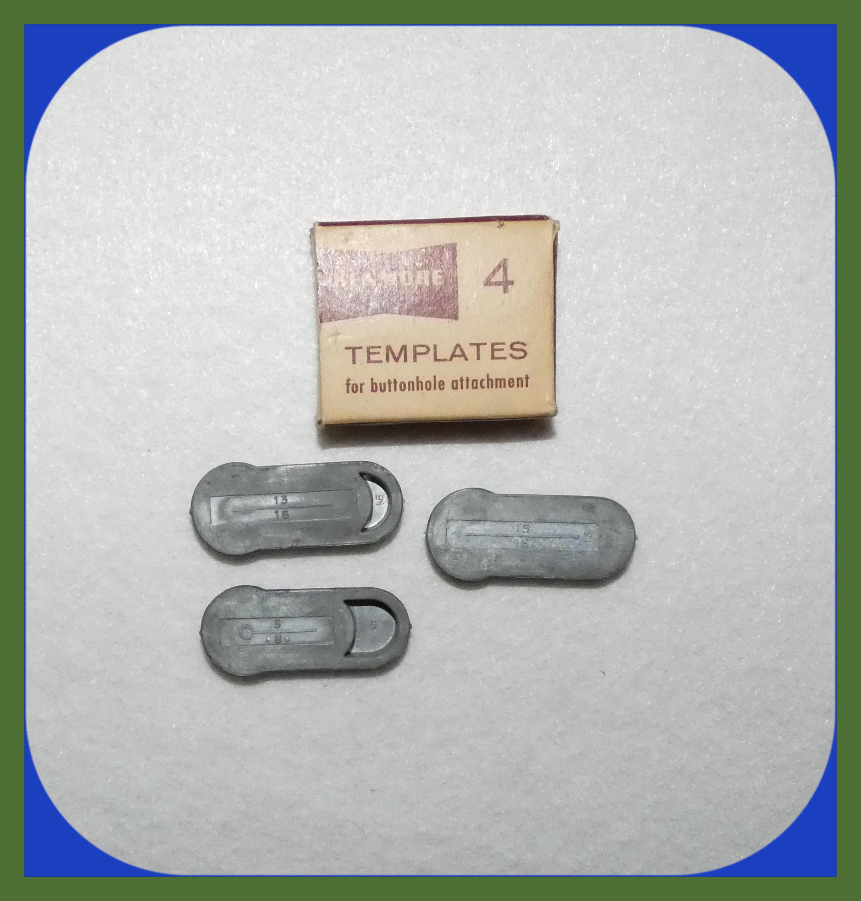 Vintage Button Hole KENMORE Templates, Box of 3 ( Not 4), Sewing ...