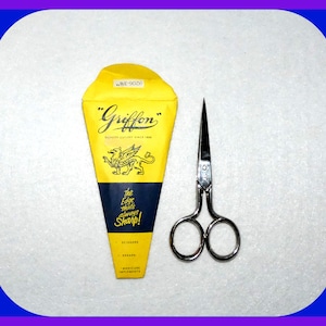Griffon 3-1/2 Inch Embroidery Scissors, Italy Model 9206, Straight Edge ...
