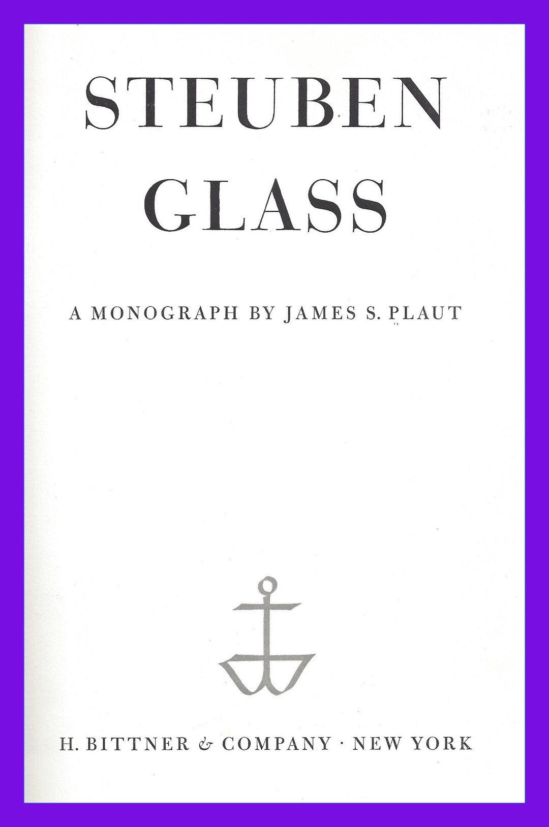 STEUBEN Glass, Lead Crystal, HC Book, Descriptions, Decanters, Table ...