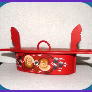 Scandinavian Folk Art Bentwood Tine Tina Box Rosemaling - Etsy