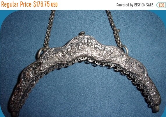 SHS 800 Silver Antique Purse FRAME Hallmark Storck Sinsheimer - Etsy