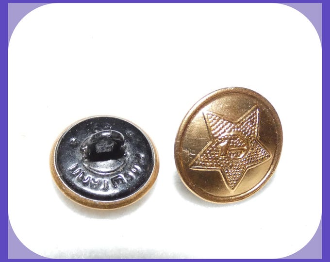 Soviet USSR Vintage Military Buttons, Sickle, Hammer, Star Gold Metal ...
