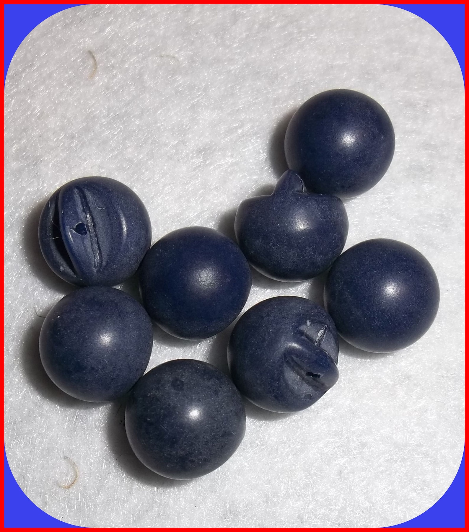 Purple Grape BUTTONS Set 8 Round 1/2 Inch Self Shank Bead | Etsy