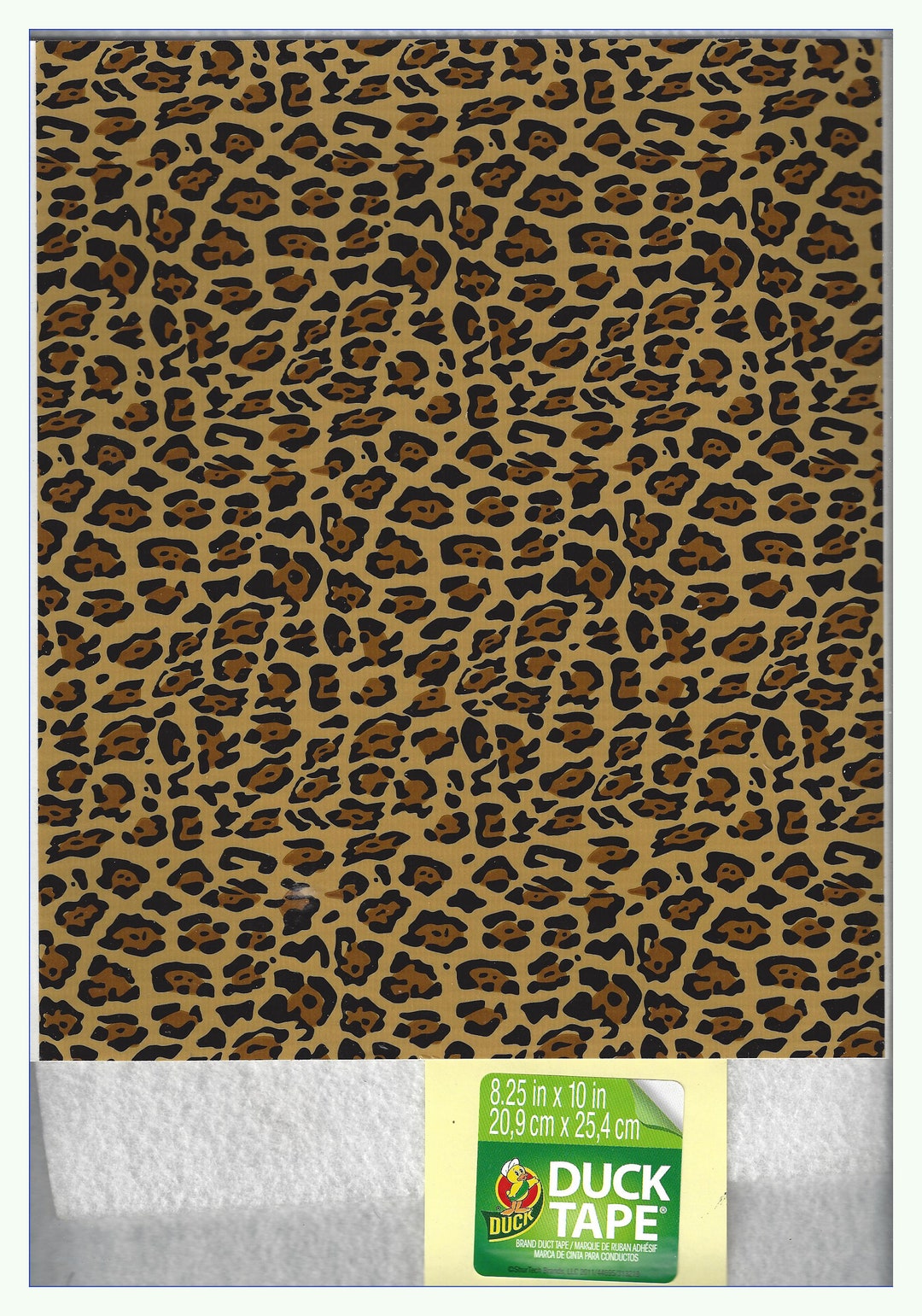Cheetah Cat Duck Tape Adhesive Vinyl Sheets, 10 X 8.25 Inch Brown Tan ...