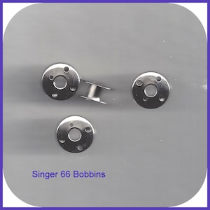 New Set of 4 Class 66, 99, 201 Singer Bobbins, Singer Sewing Machine ...
