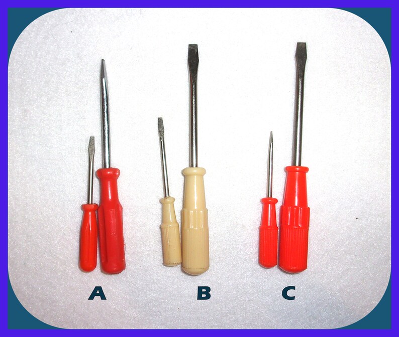 Sewing Machine Screwdrivers, Pair, Small, Larger, Choice, Flat Head ...