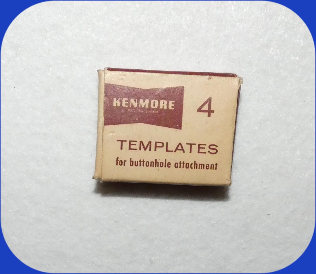 Vintage Button Hole KENMORE Templates, Box of 3 ( Not 4), Sewing ...