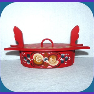 Scandinavian Folk Art Bentwood Tine Tina Box Rosemaling - Etsy