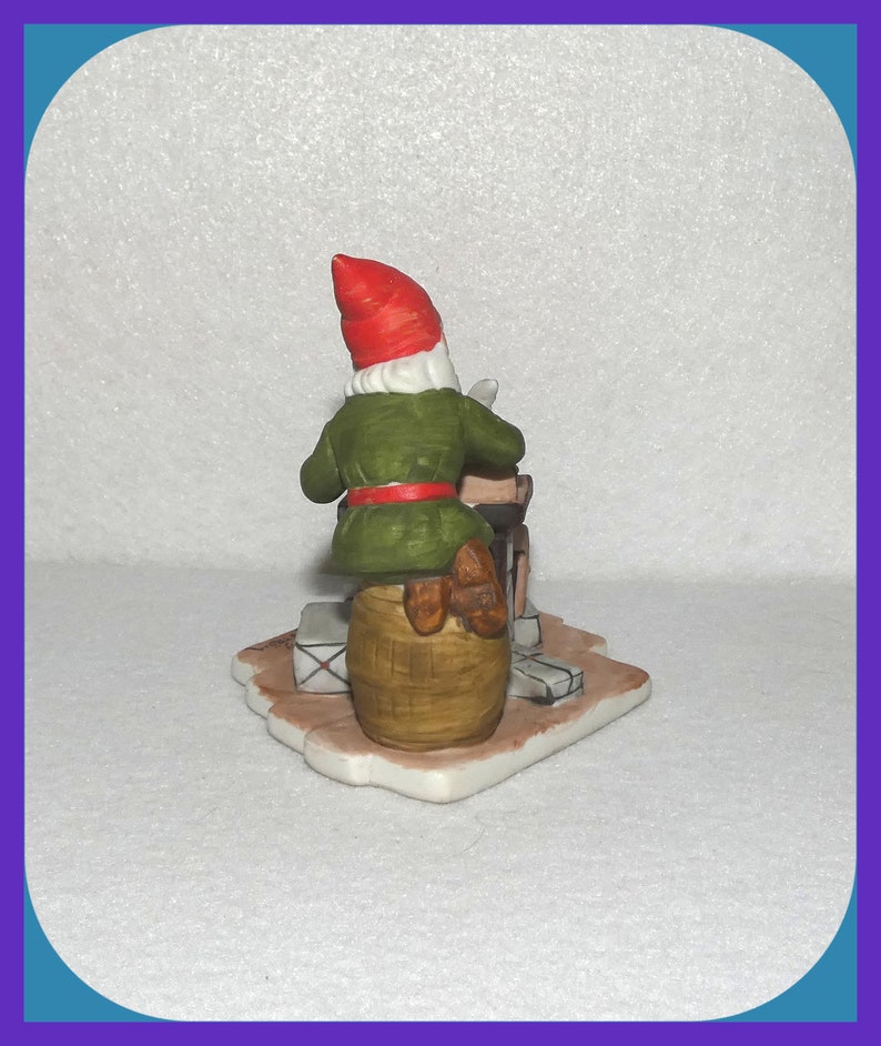 Swedish GNOME Elf Statue Jenny Nystrom Checking His List Twice ...