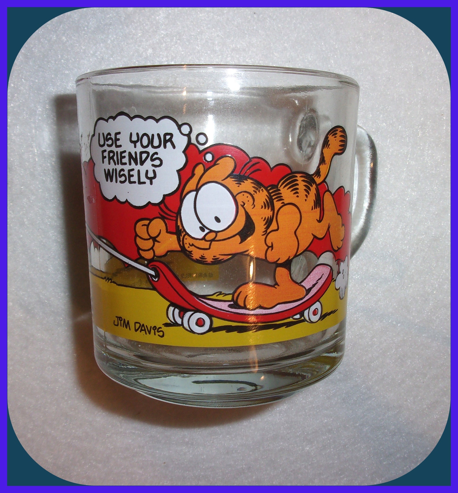 Garfield & Odie Glass Mug Coffee Cup Tea Mug Handled 1978 - Etsy