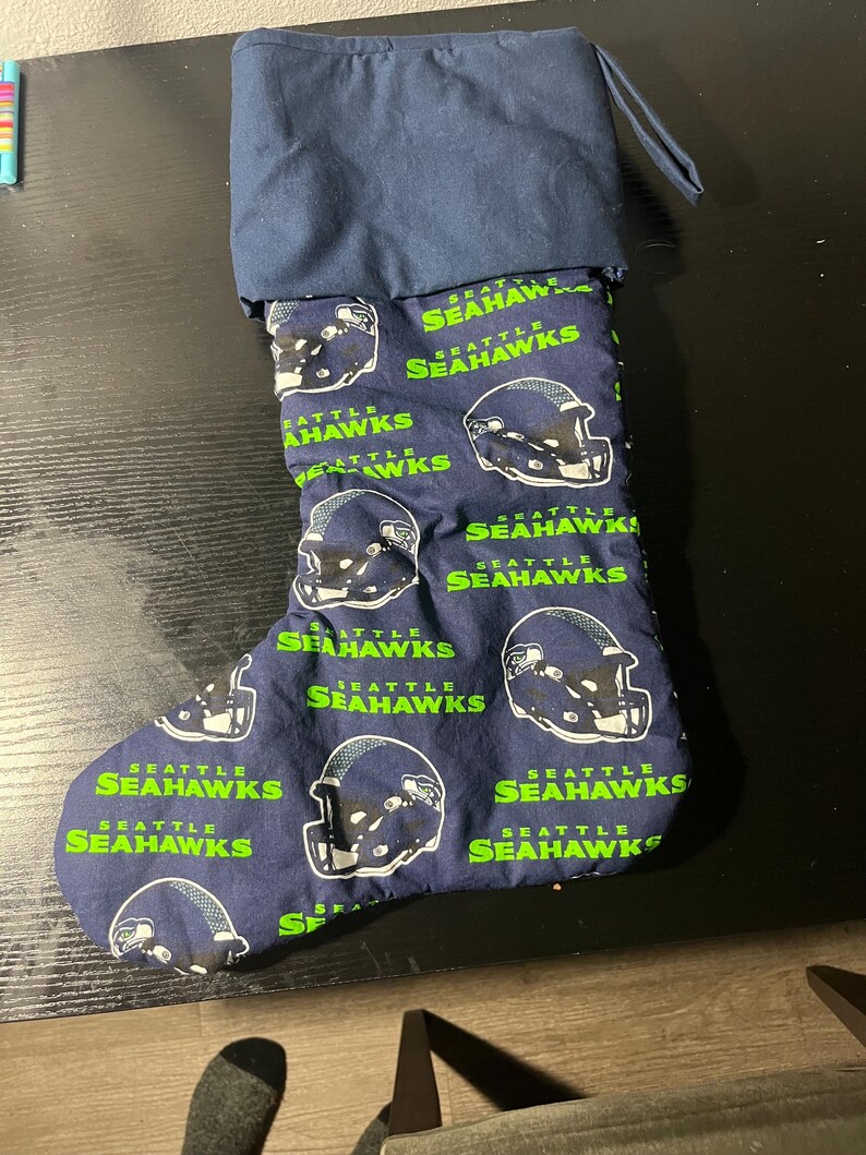 Seattle Seahawks Christmas Stocking - Etsy