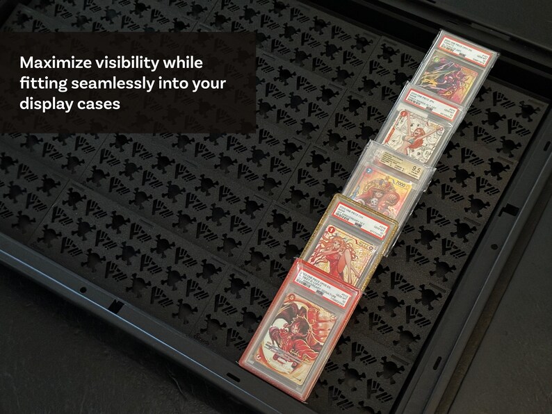 OP TCG Card Display Risers for Zion & Any Display Cases: Customize ...