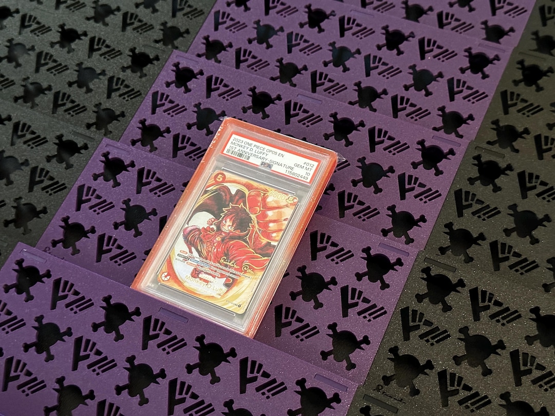OP TCG Card Display Risers for Zion & Any Display Cases: Customize ...