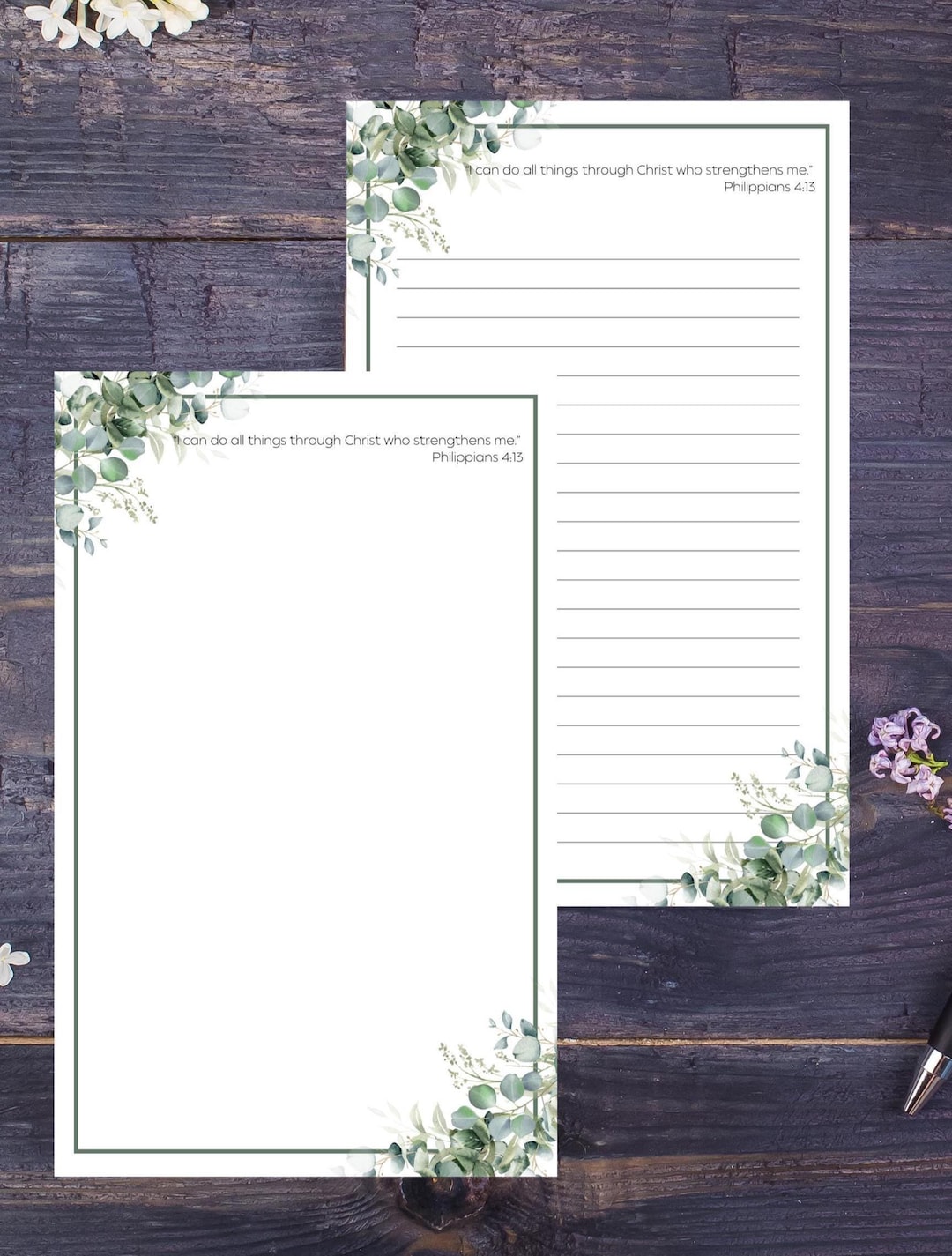 Uplifting Bible Verse Notepad – 50 Different Inspirational Scriptures ...