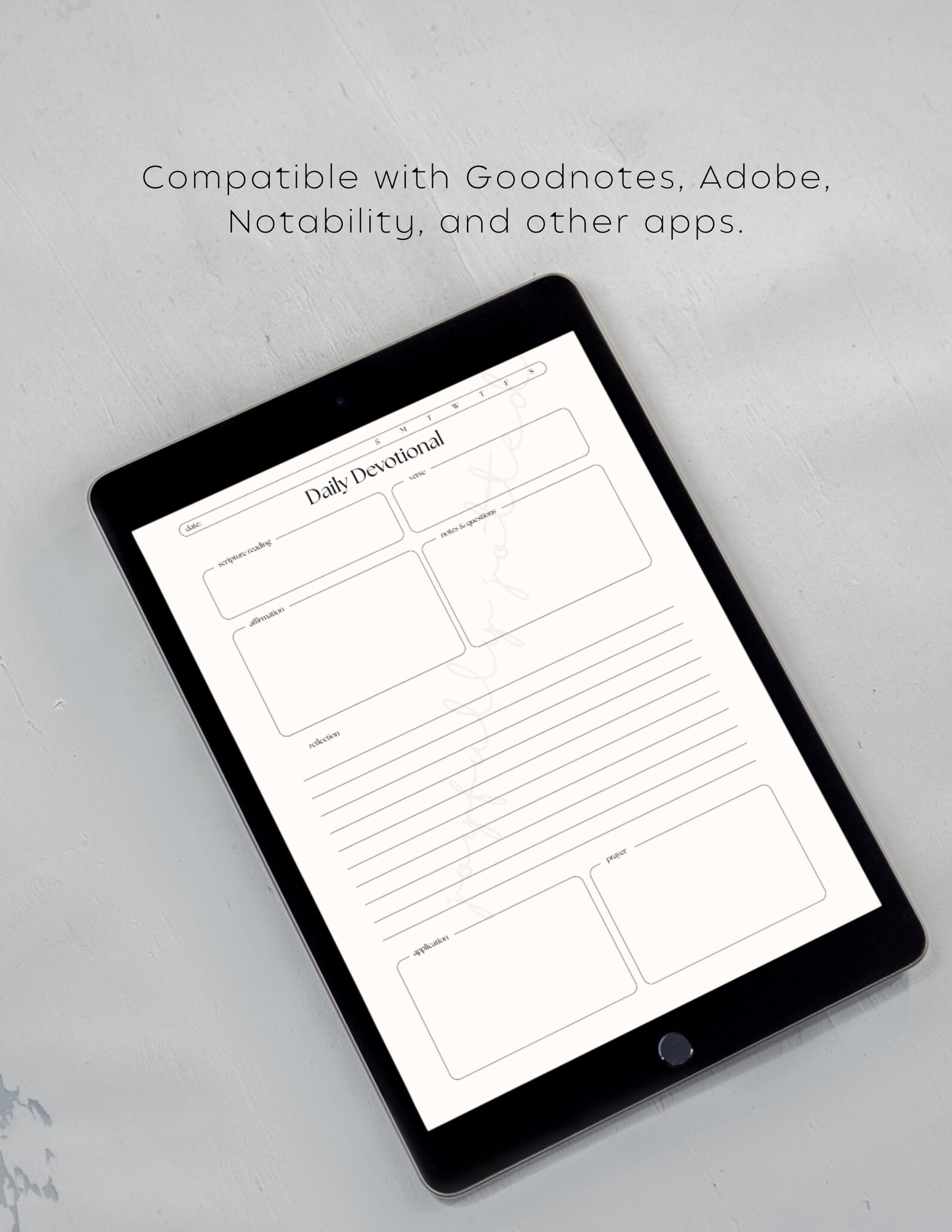 Daily Devotional Template Printable & Digital (PDF Download) - Etsy