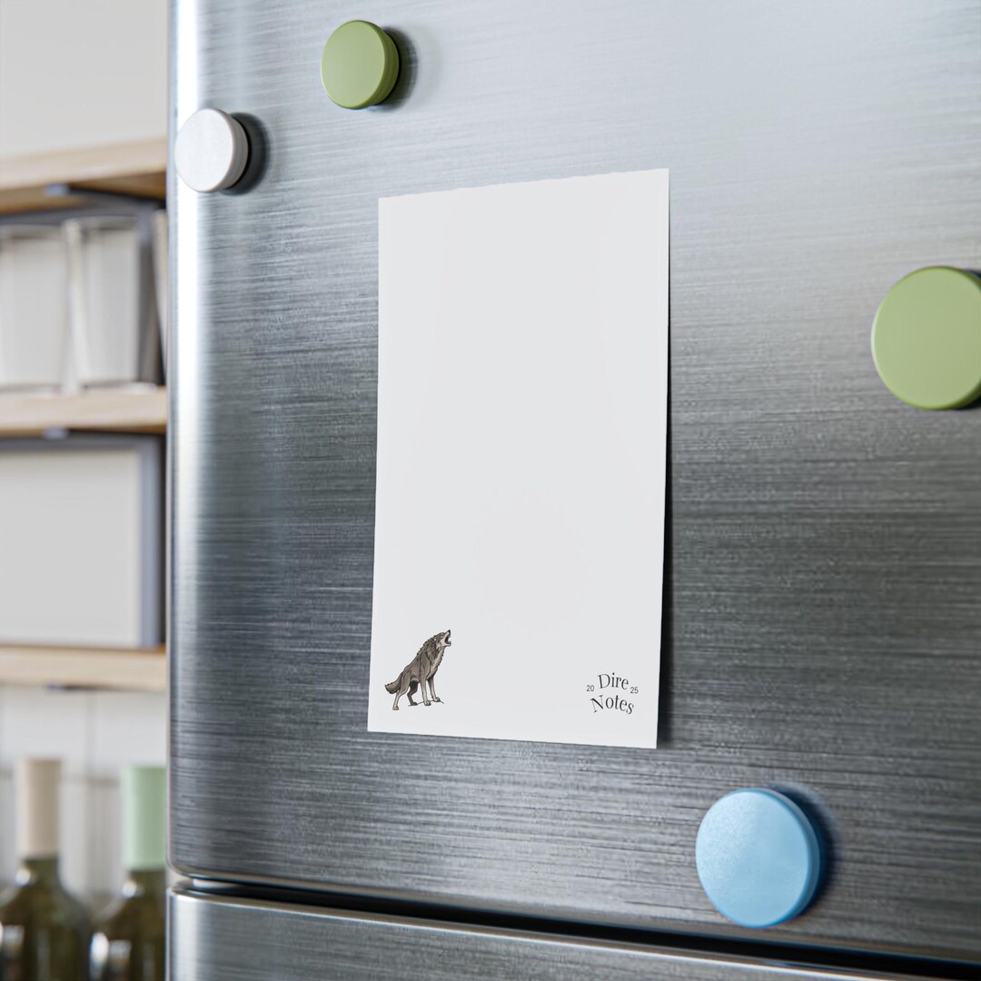 Note Post-its, Dire Wolf Note Pads, Cute Lists and Notes, Animal Lover ...