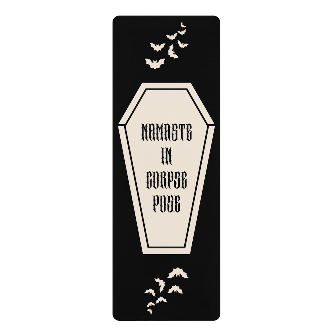 Occult Yoga Mat, Goth Coffin Bats Design, 3mm Anti-slip - Etsy