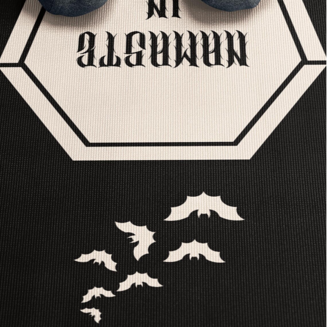 Occult Yoga Mat, Goth Coffin Bats Design, 3mm Anti-slip - Etsy