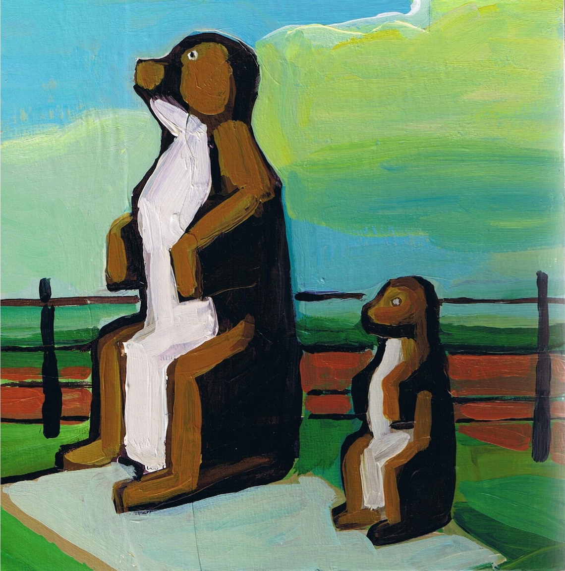 World's Largest Prairie Dog, Kansas, Original Painting, Highway 83 ...