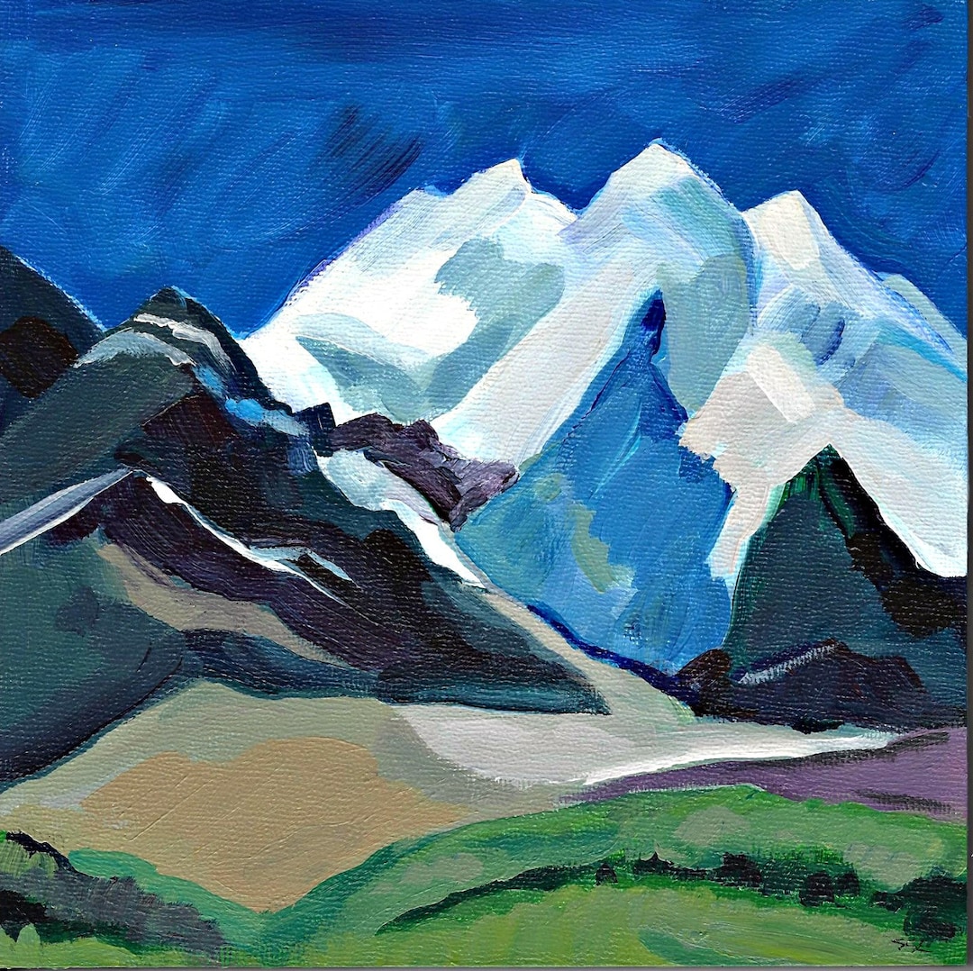 New Hampshire Painting, White Mountains, NH, Original Art. - Etsy