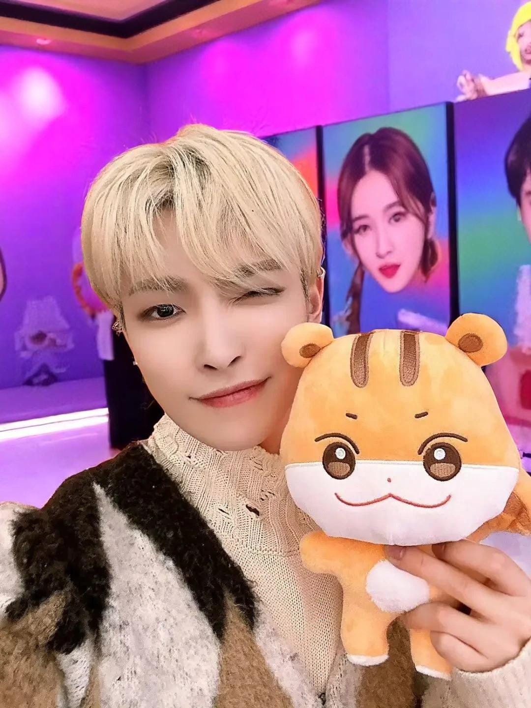 15cm ATEEZ Aniteez Plush Dolls Kpop Stuffed Toy Keychain, Kawaii Room ...