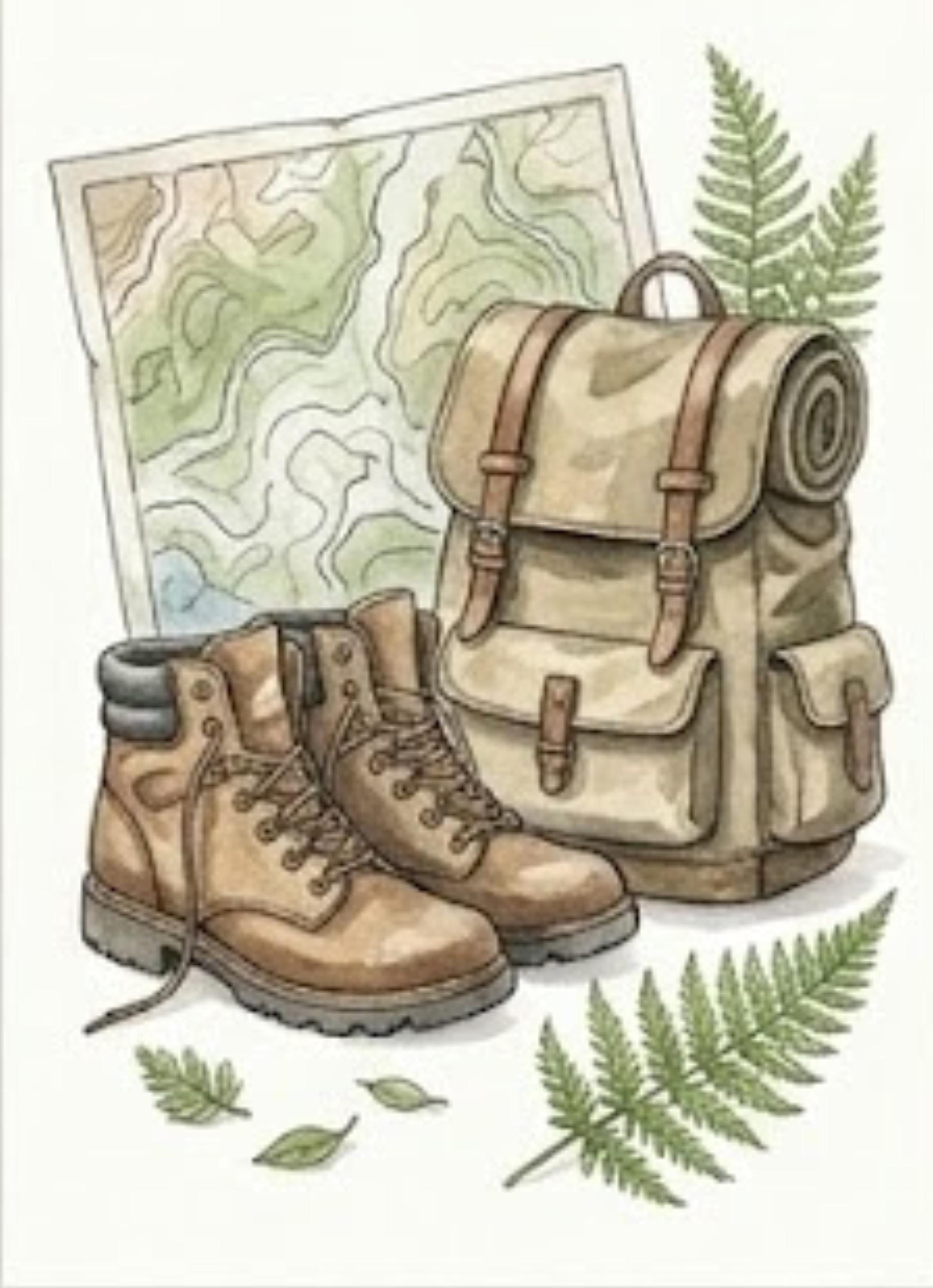 Adventure Lovers Birthday Card Printable, Hiking Birthday, Nature Lover ...
