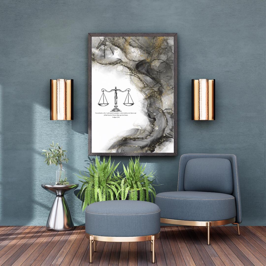 Judges Bible Study Poster Christian Wall Art Faith & Obedience ...
