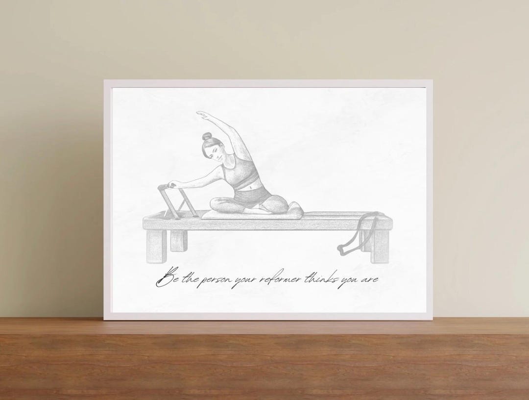 Reformer Pilates Studio Poster. Printable Digital Download A2 Landscape ...