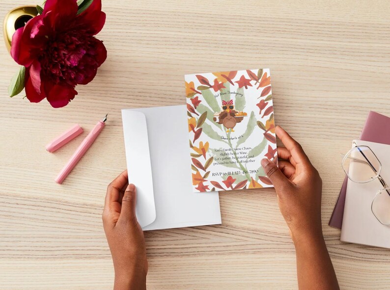 Fully Customizable Thanksgiving Invitation - Etsy