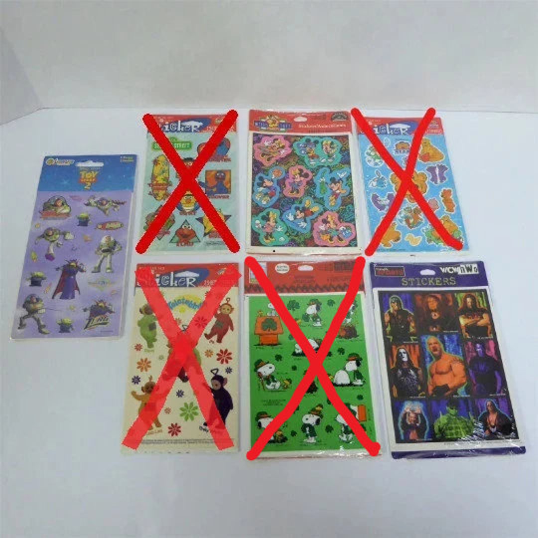 Sticker Packs Vintage NOS WCW Wrestling Disney Toy Story 2 - Etsy