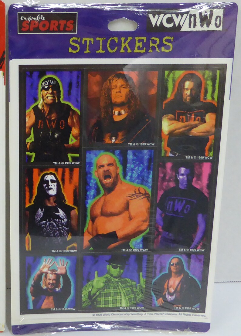 Sticker Packs Vintage NOS WCW Wrestling Disney Toy Story 2 - Etsy