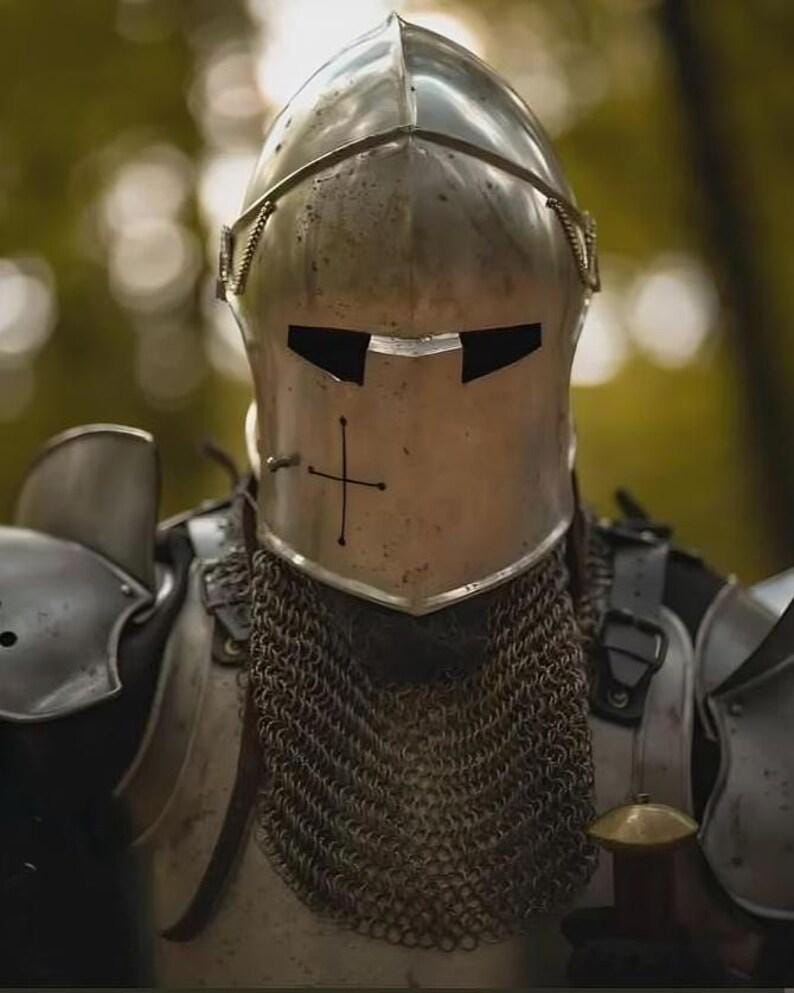 Wearable Barbuta Armor Suit, 18-gauge Steel, Medieval Knight Cosplay - Etsy