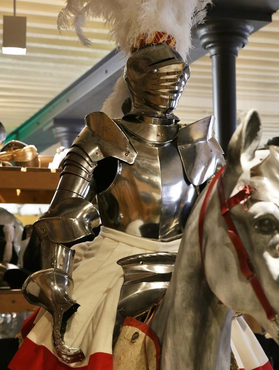 Full Size Medieval Knight Armor With Horse Barding | Hand-forged Steel ...