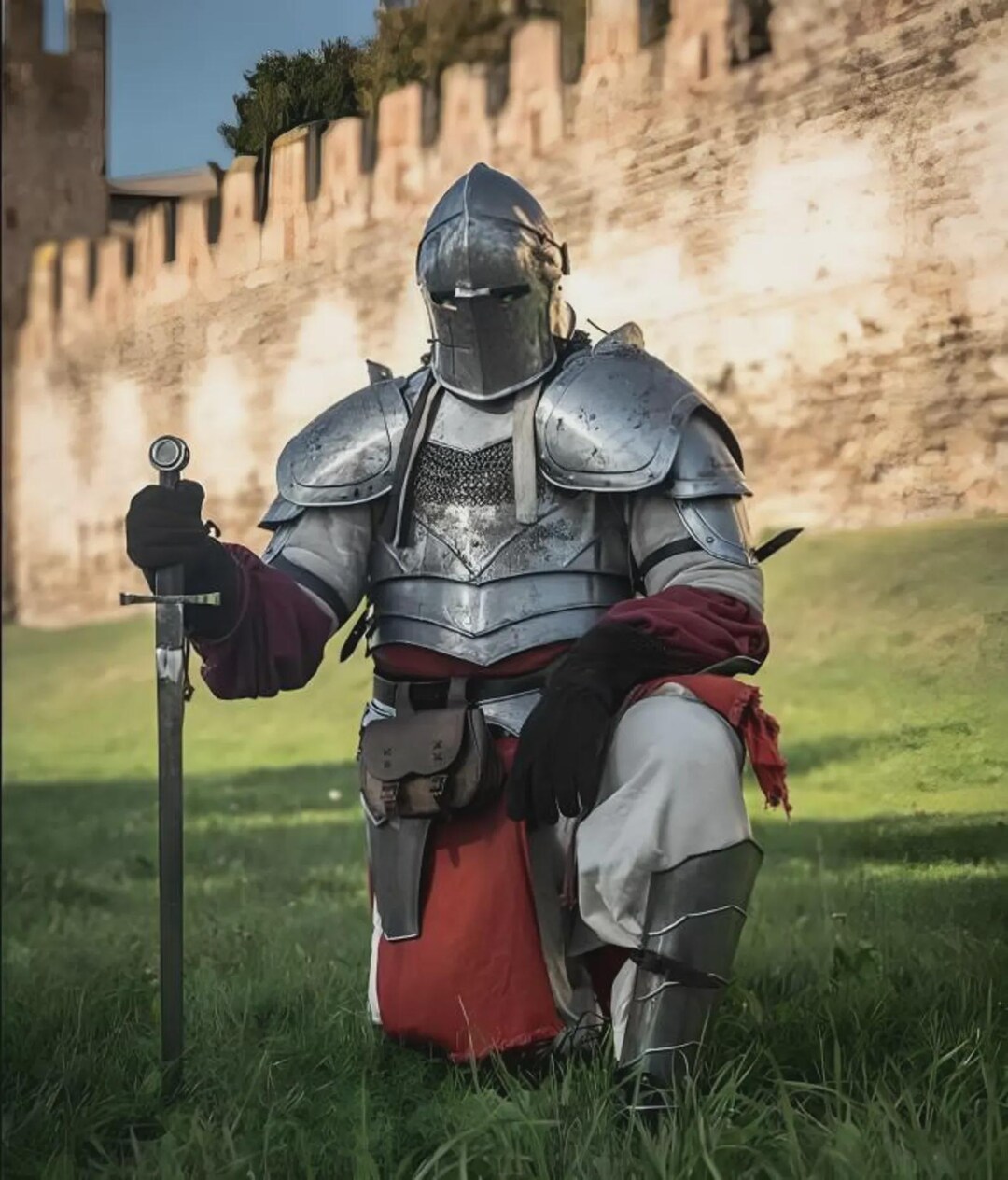 Handmade Steel Barbuta Full Body Armor | Knight Cosplay Outfit - Etsy