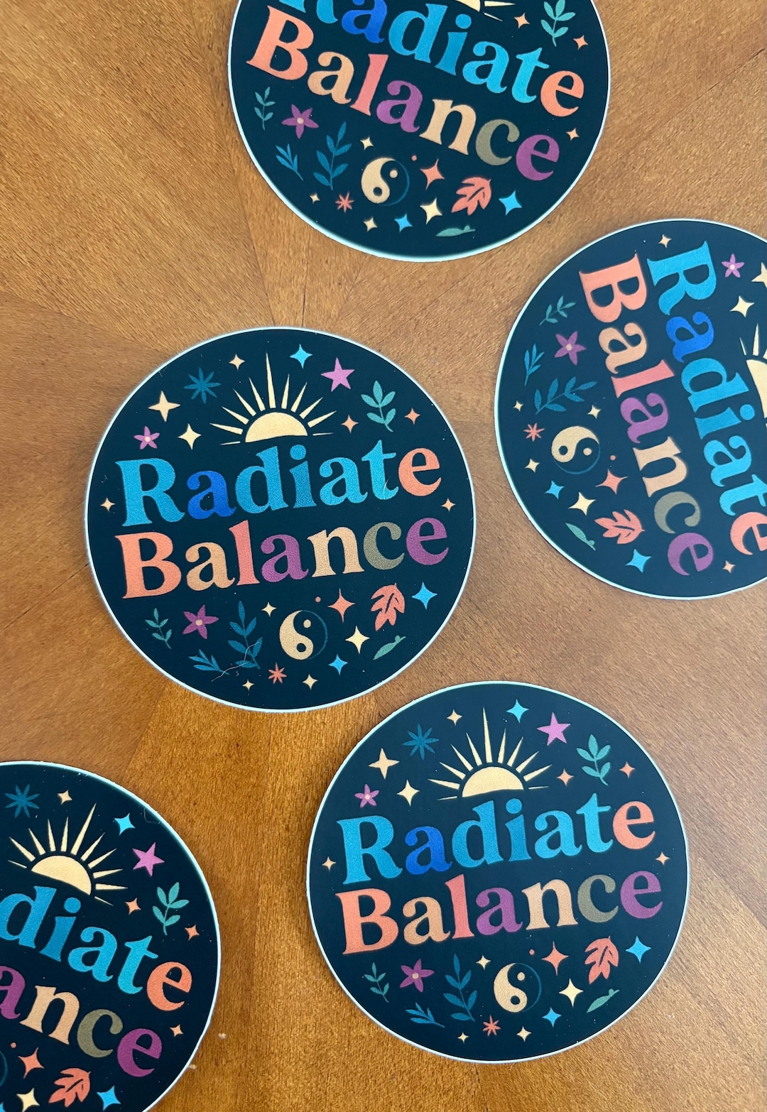 Radiate Balance Sticker | Yin Yang Sticker | Celestial Wellness ...