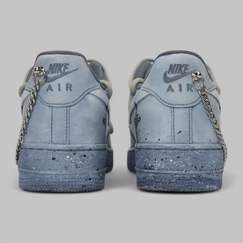 Custom Air Force 1 'chrome Cross' - Etsy