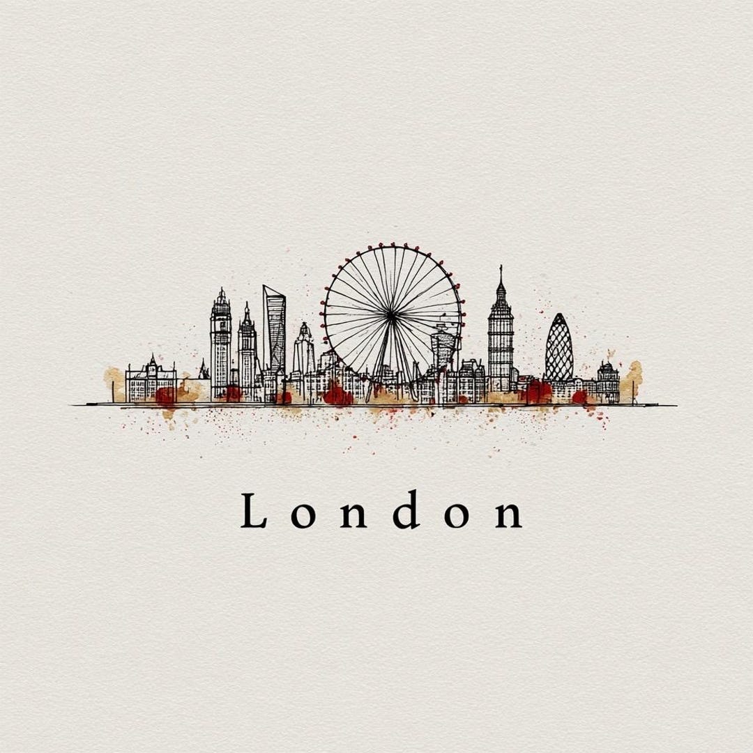 London Skyline Digital Download - Etsy