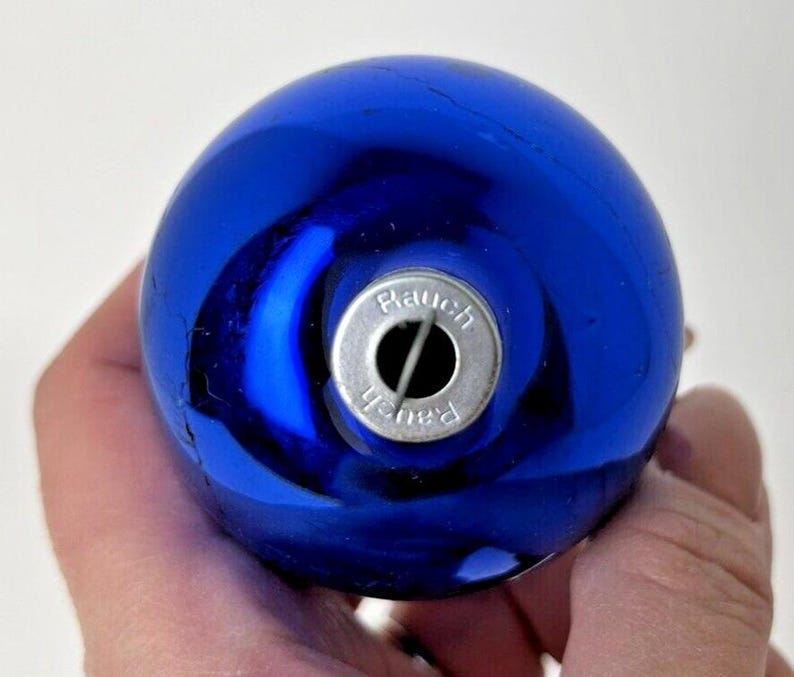 Vintage Rauch Industries Blue Glass Christmas Tree Ornament Balls Set ...