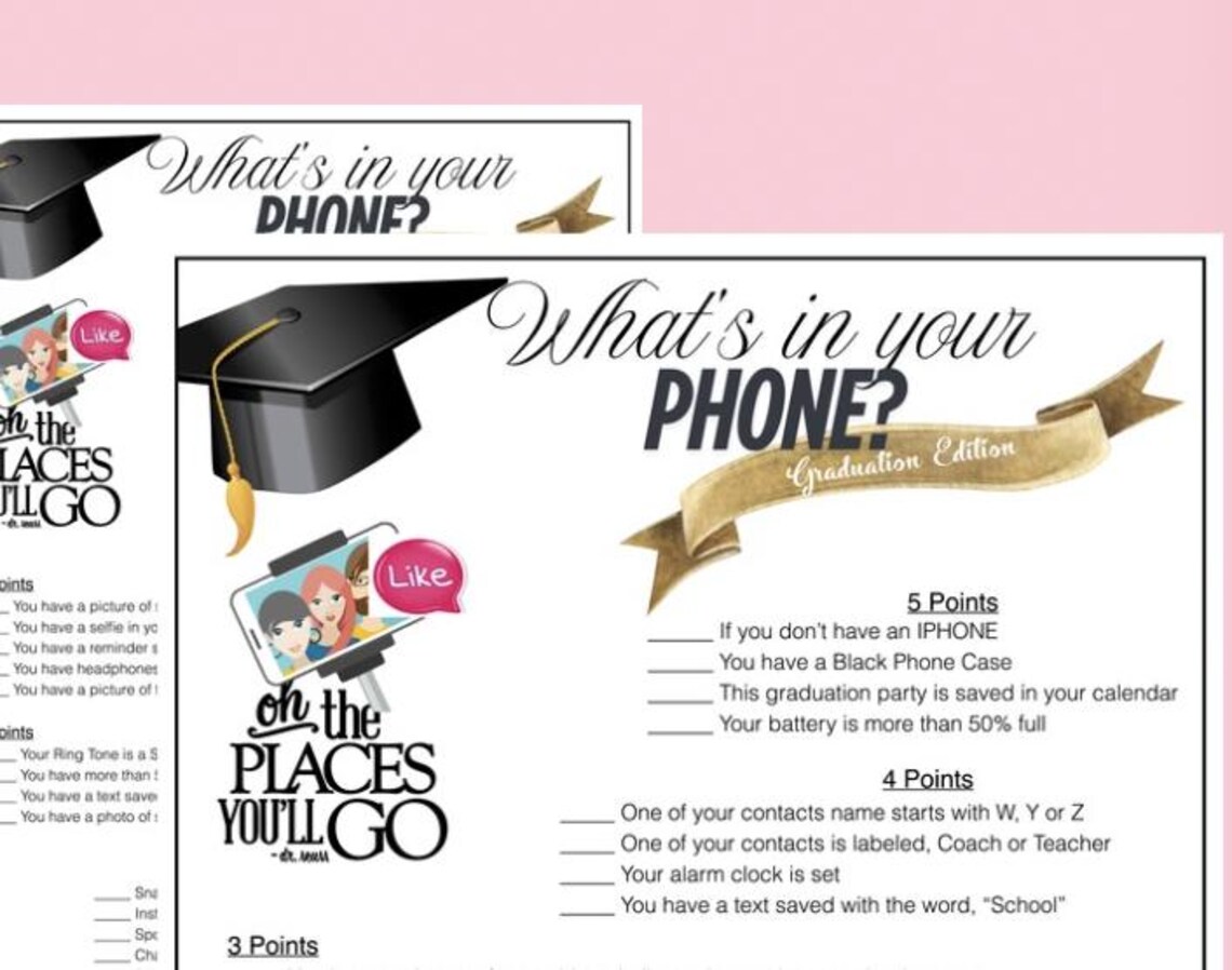 Graduation Party Game | Trunk Party Grad Game | Trunk Party Ideas ...