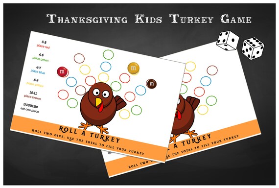 Kids Thanksgiving Party Game // Thanksgiving Party Download // | Etsy