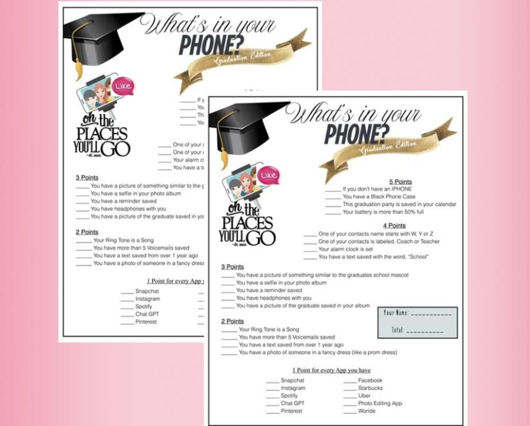 Graduation Party Game | Trunk Party Grad Game | Trunk Party Ideas ...