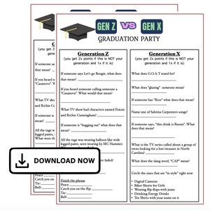 Graduation Party Games, Graduation Party Printable, Graduation Party ...