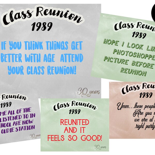 Class Reunion Signs - Etsy