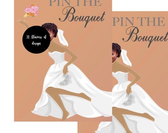 Pin the Bow Tie on the Groom Bridal Shower Game Bachelorette Party Game ...