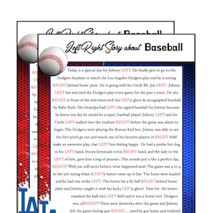 Baseball Party Game | Left Right Story | Pass the Present Game, Left ...